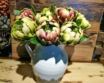 Loquat Fruit Stem With Foliage Artificial Faux Berry Branch - Etsy