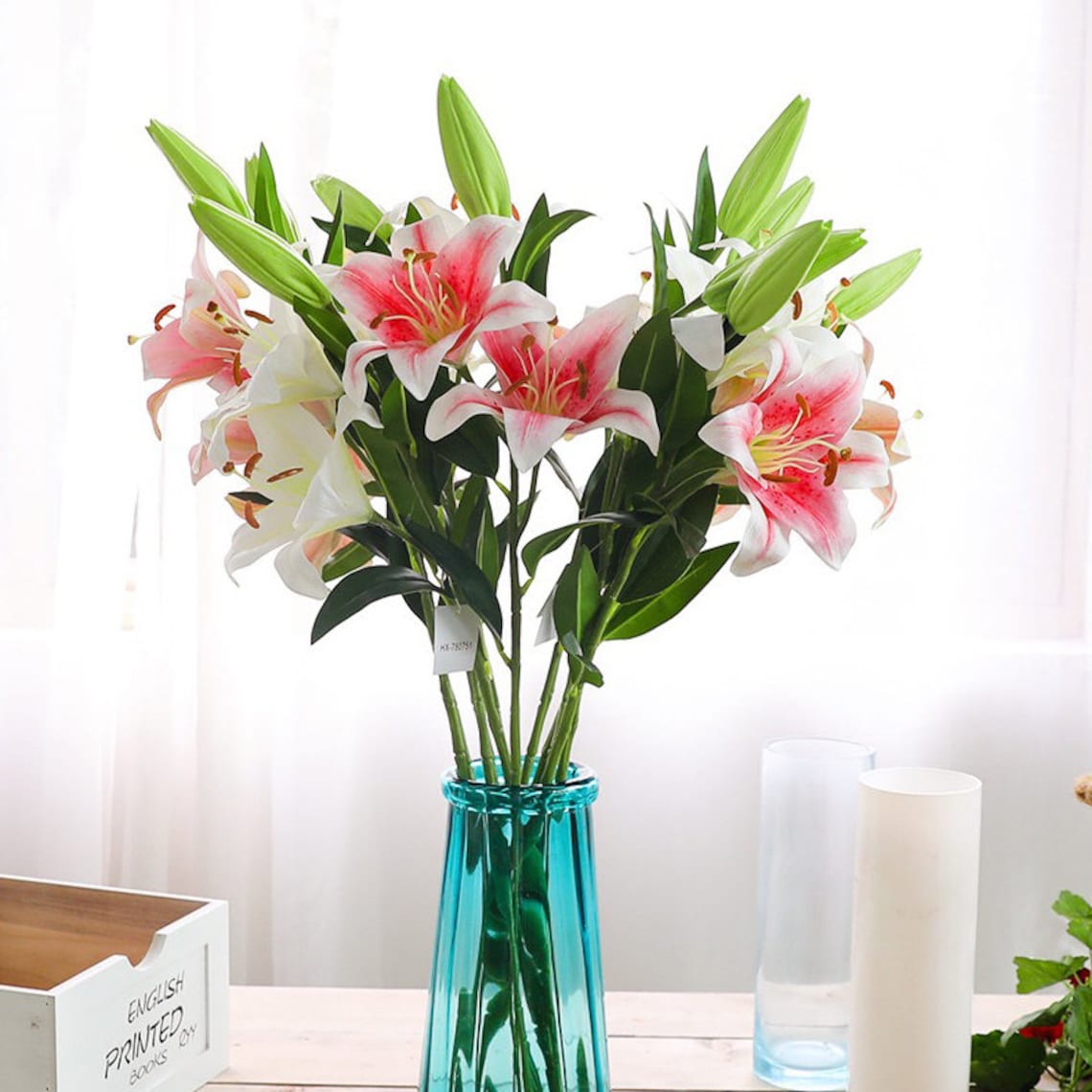 Real Touch Lily Stem With Bud Artificial Flower With Foliage - Etsy