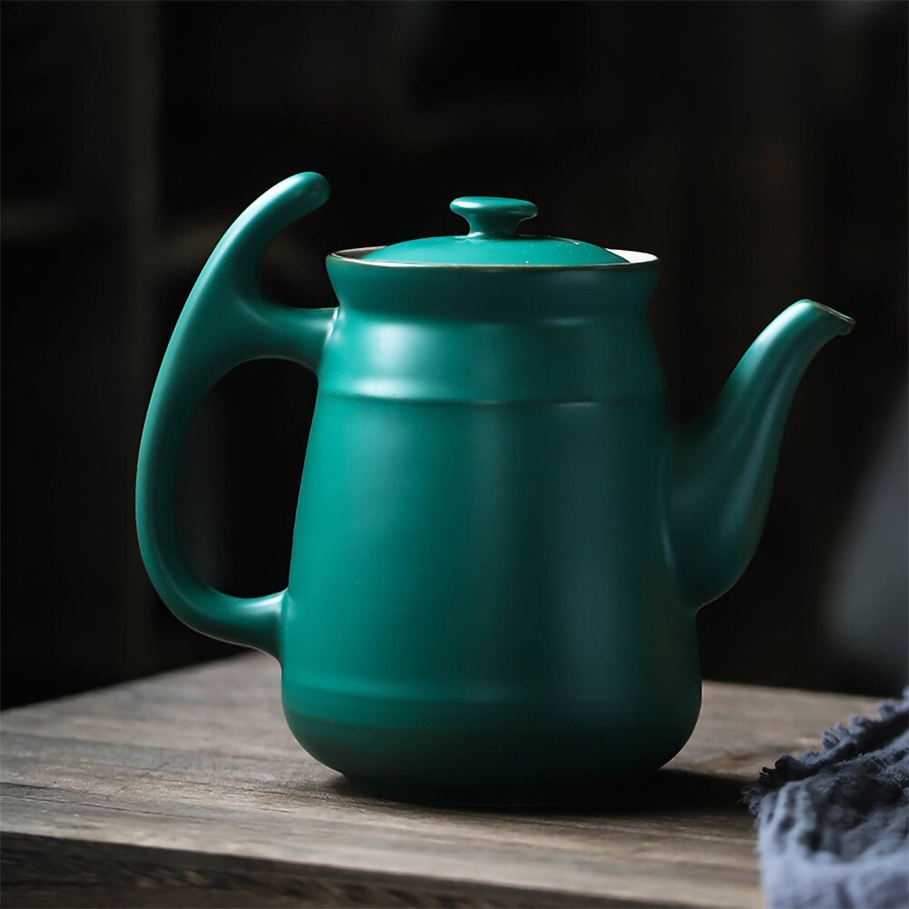 Ceramic Large Tea Set Porcelain Teapot Cup Tray Simple Design - Etsy