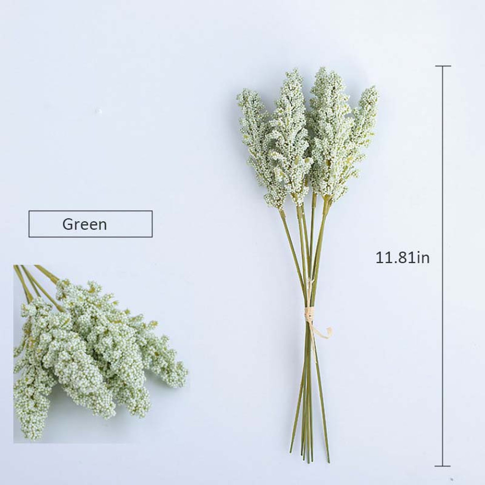 6 Stems Artificial Wheat Bouquet Fake Rice Bundle Faux Sorghum | Etsy