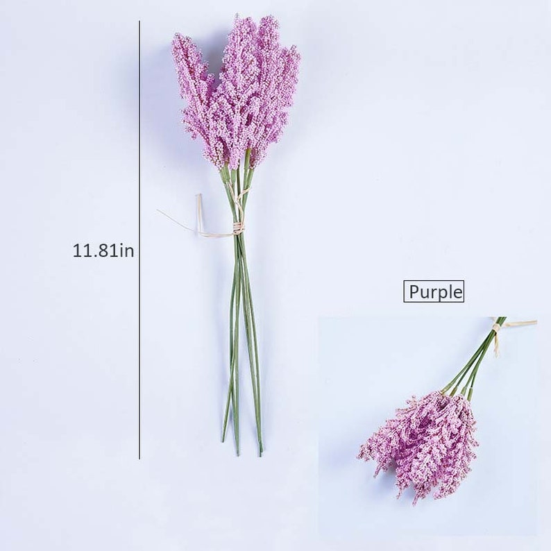 6 Stems Artificial Wheat Bouquet Fake Rice Bundle Faux Sorghum | Etsy