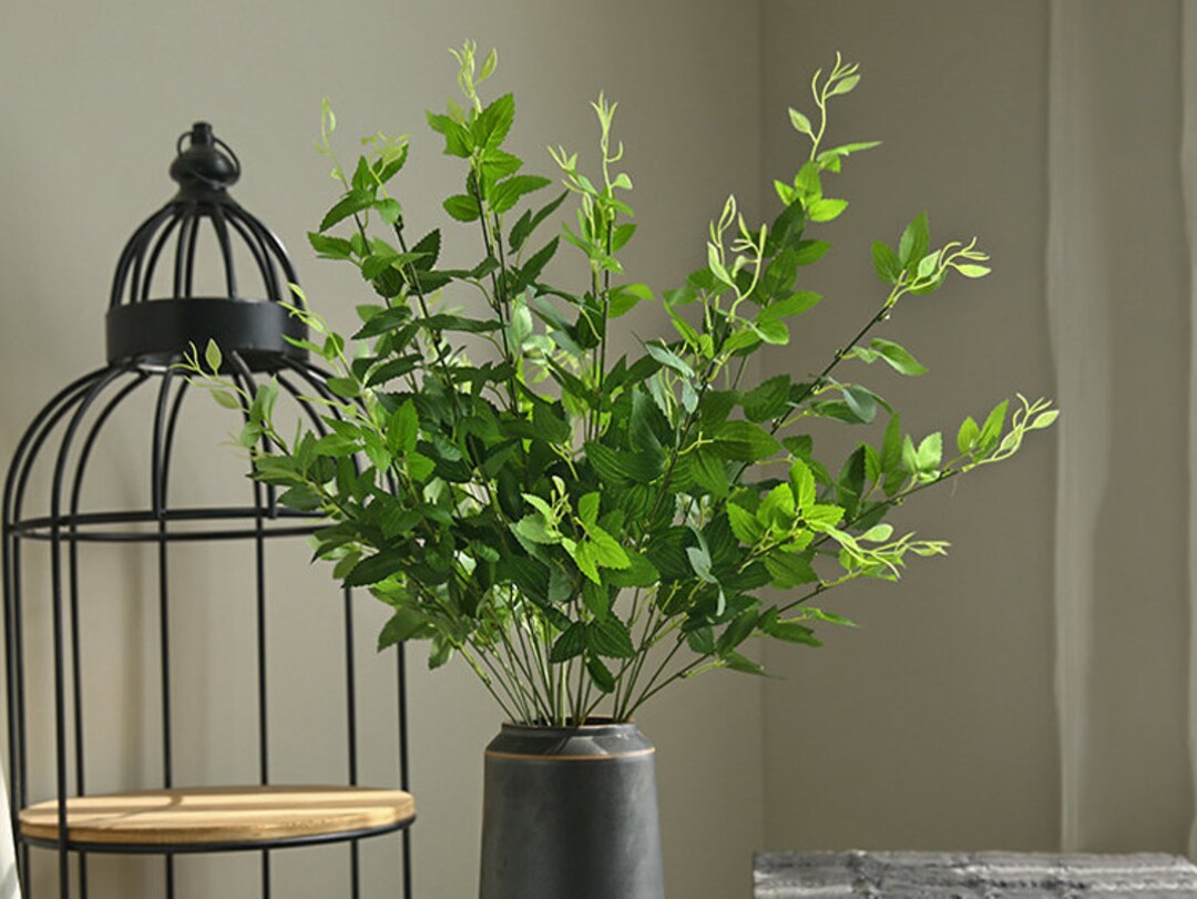 Fake Tradescantia Zebrina Stem, Rustic Plant Leaves, Artificial Flower ...