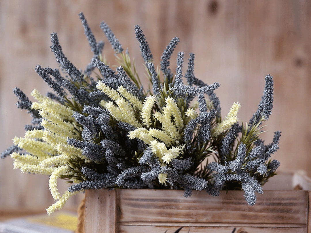 Artificial Wheat Ear Bouquet, Fake Rice With Foliage Bunch, Rustic ...