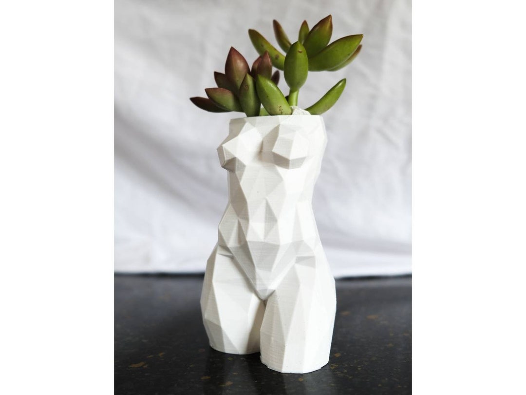 Geometric Female Bust Planter - Etsy