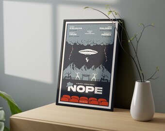 Nope Movie Poster Quality Glossy Print Photo Wall Art Jordan Peele ...