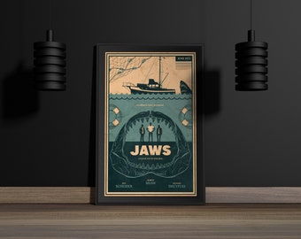 Jaws Poster - Etsy