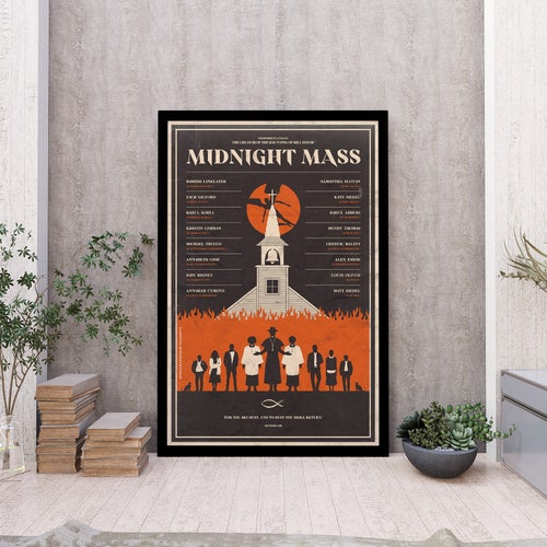 Midnight Mass Poster Be Not Afraid Art Print Minimalist - Etsy