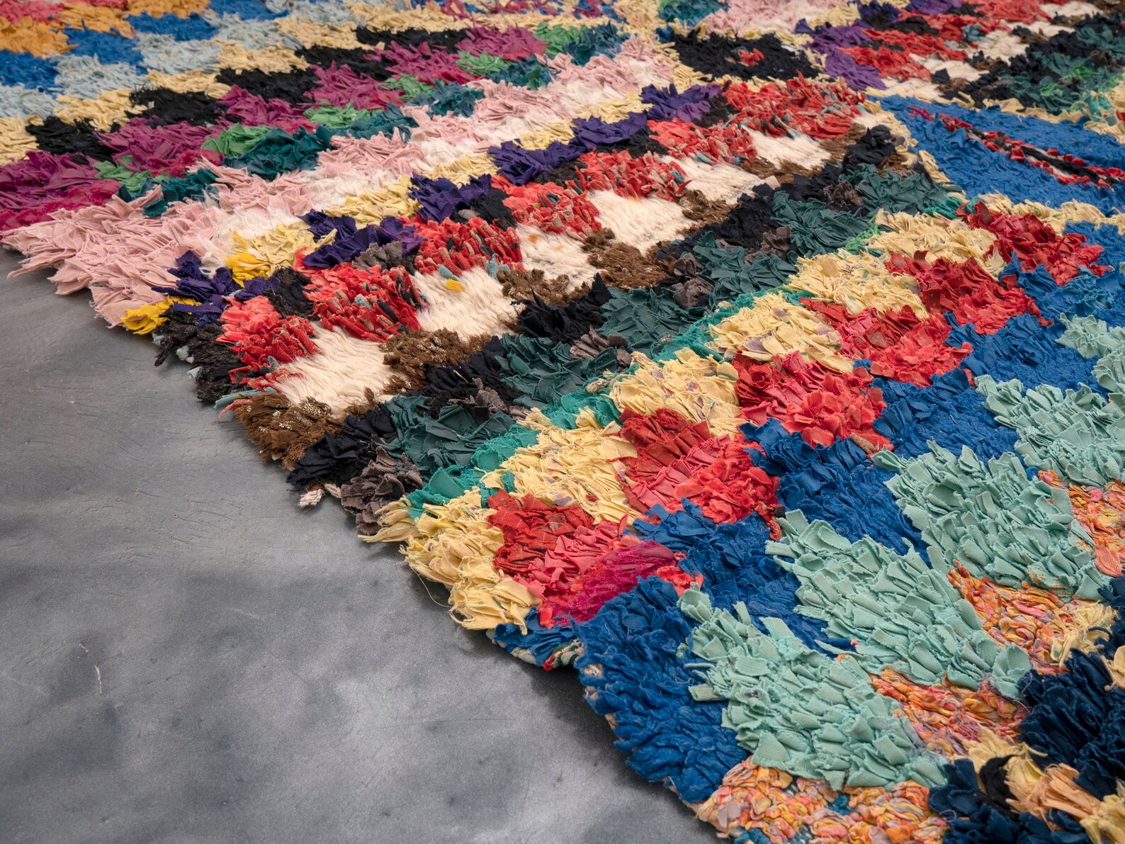 Handmade Moroccan Boucherouite Rug | Colorful Berber Rag Rug, 6x4 Ft - Etsy