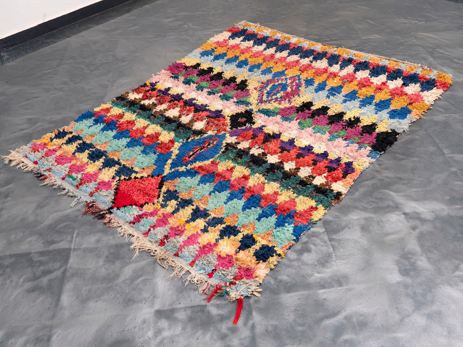 Handmade Moroccan Boucherouite Rug | Colorful Berber Rag Rug, 6x4 Ft - Etsy