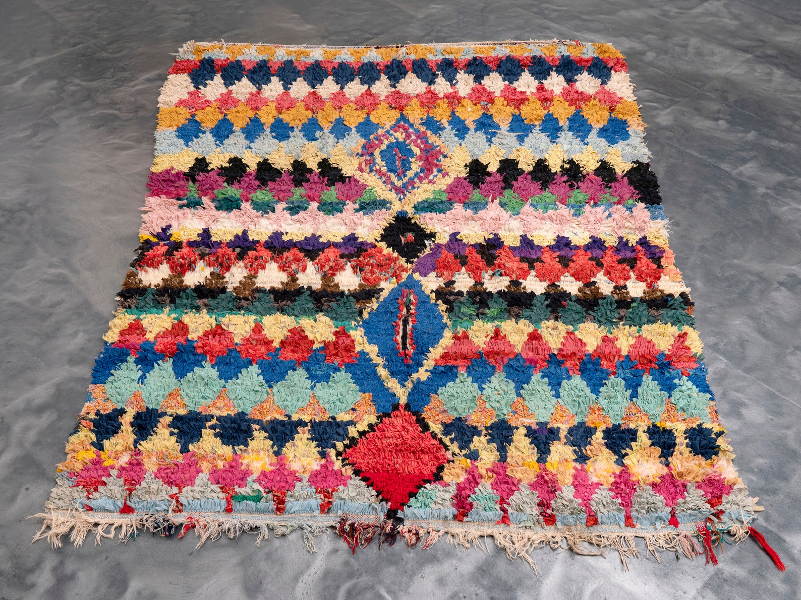 Handmade Moroccan Boucherouite Rug | Colorful Berber Rag Rug, 6x4 Ft - Etsy