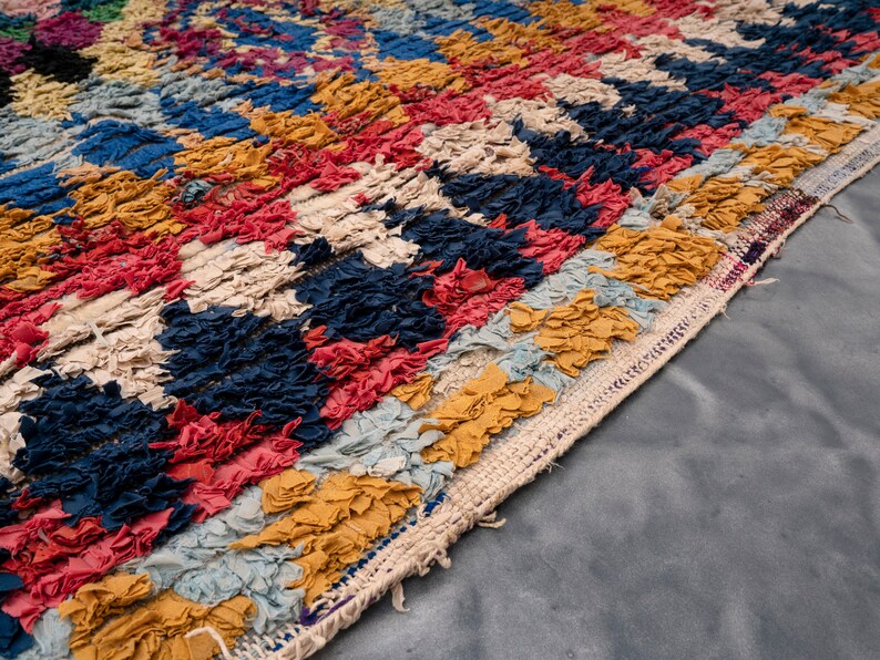 Handmade Moroccan Boucherouite Rug | Colorful Berber Rag Rug, 6x4 Ft - Etsy