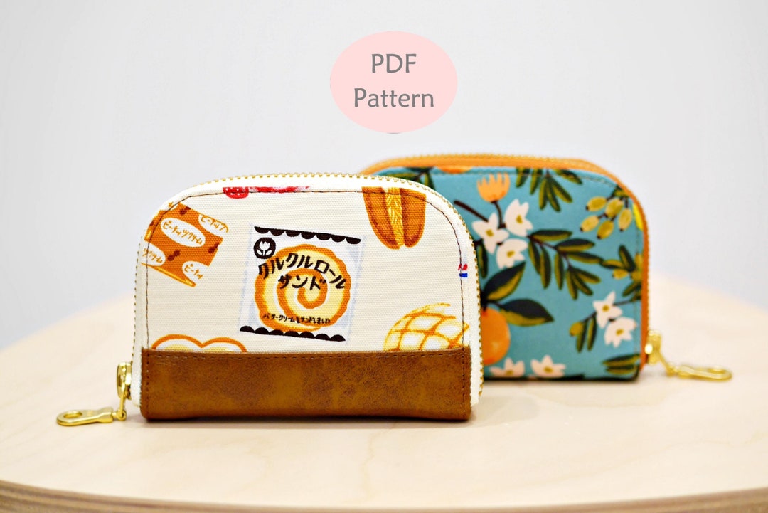 Mia Mini Zip Around Wallet Sewing Pattern: Compact Card Case (digital ...