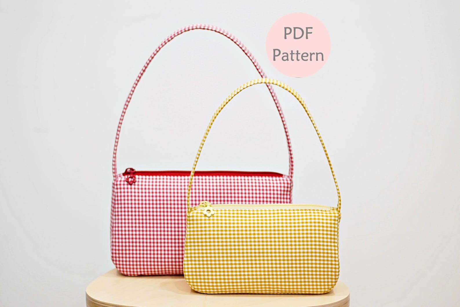 Shoulder Bag Sewing Pattern: No. 2 Classic Bag, Two Sizes (digital ...