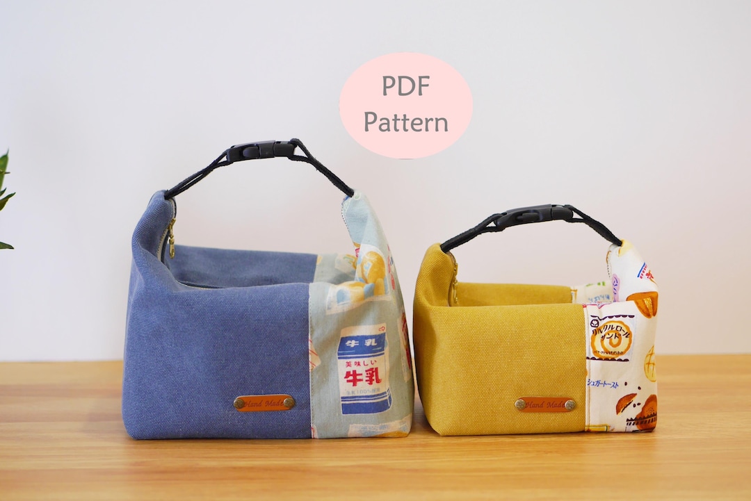 Insulated Bento Bag Sewing Pattern: Two Sizes (PDF Pattern) - Etsy