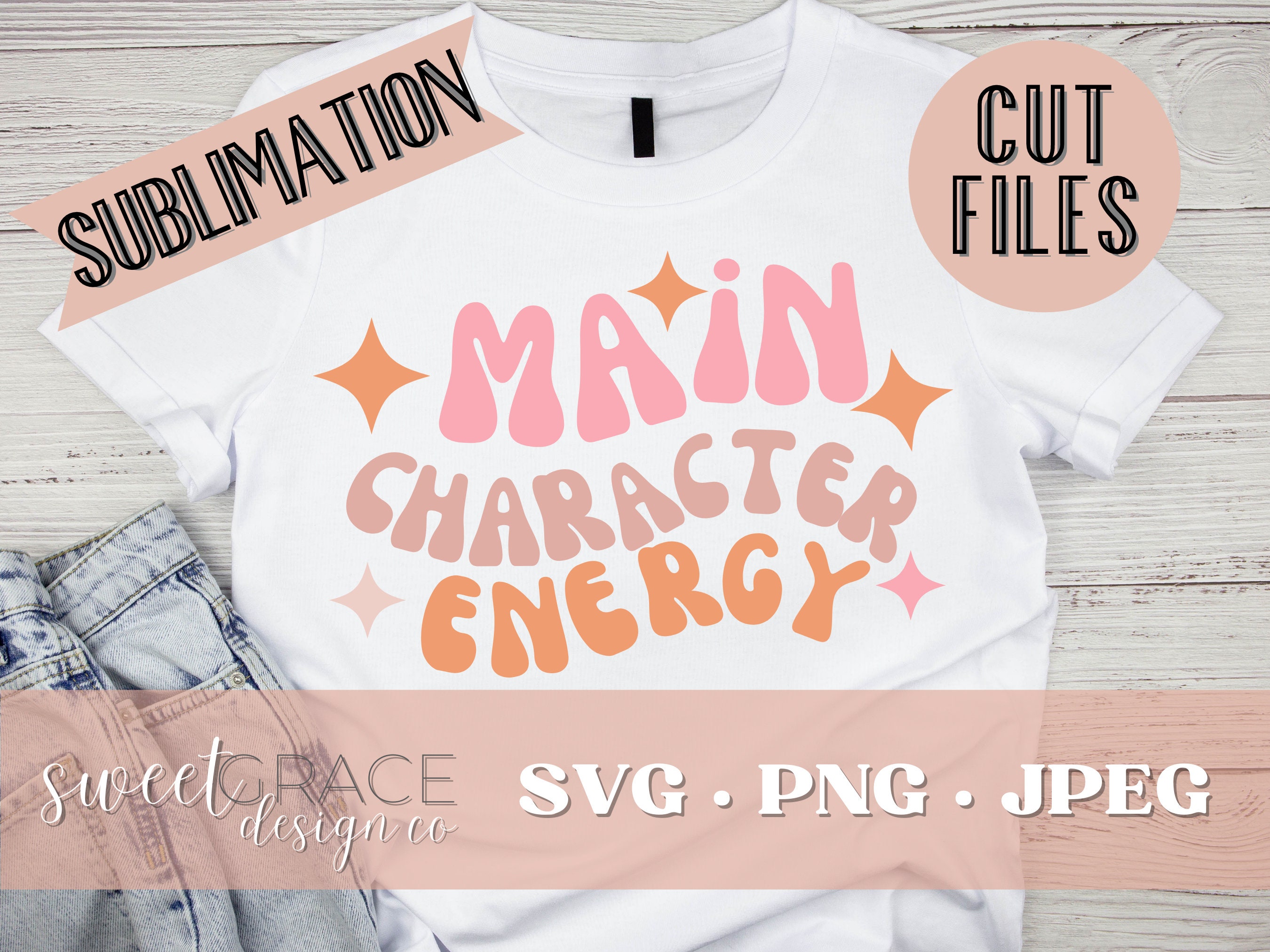Main Character Energy Svg90s Quote Svg Sublimation Main - Etsy