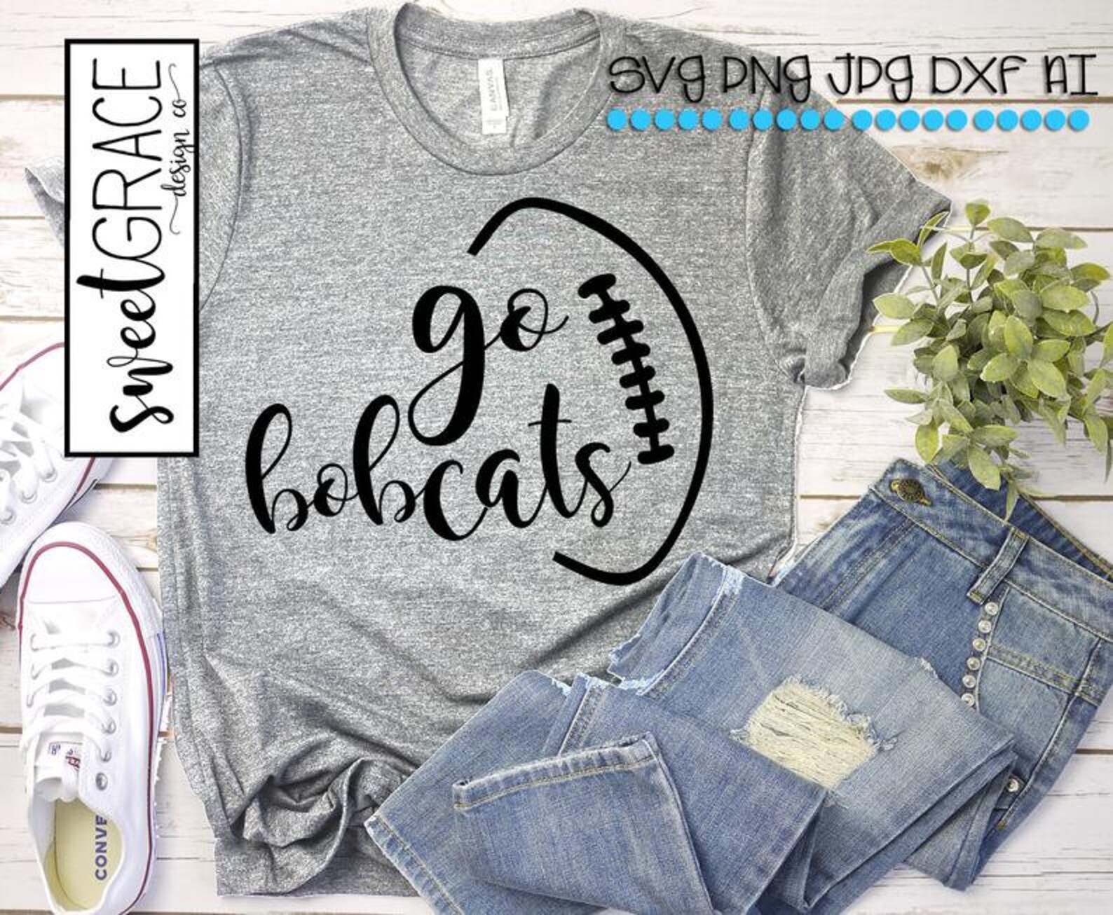 Go Bobcats SVG. Football Bobcats High School SVG. T-shirt | Etsy