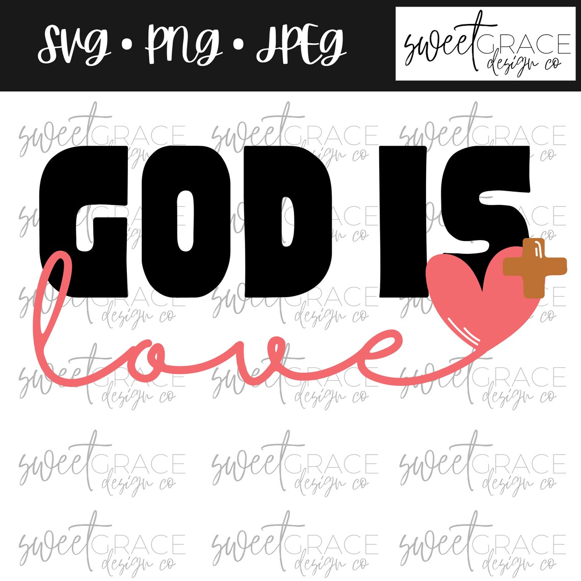 God is Love Svg Christian Valentine Svg Valentine's Day - Etsy