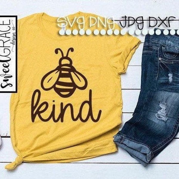 Bee Kind Svg - Etsy