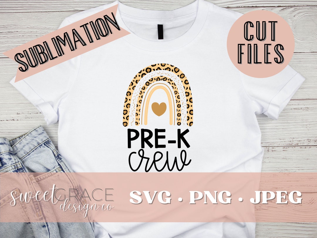 Pre-k Crew Svg,back to School SVG, Sublimation, Pre-k Crew Shirt Design ...