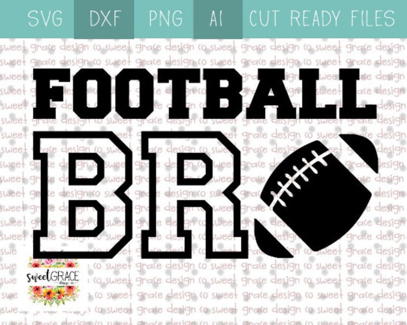 Football Brother SVG Football SVG Little Brother Football | Etsy