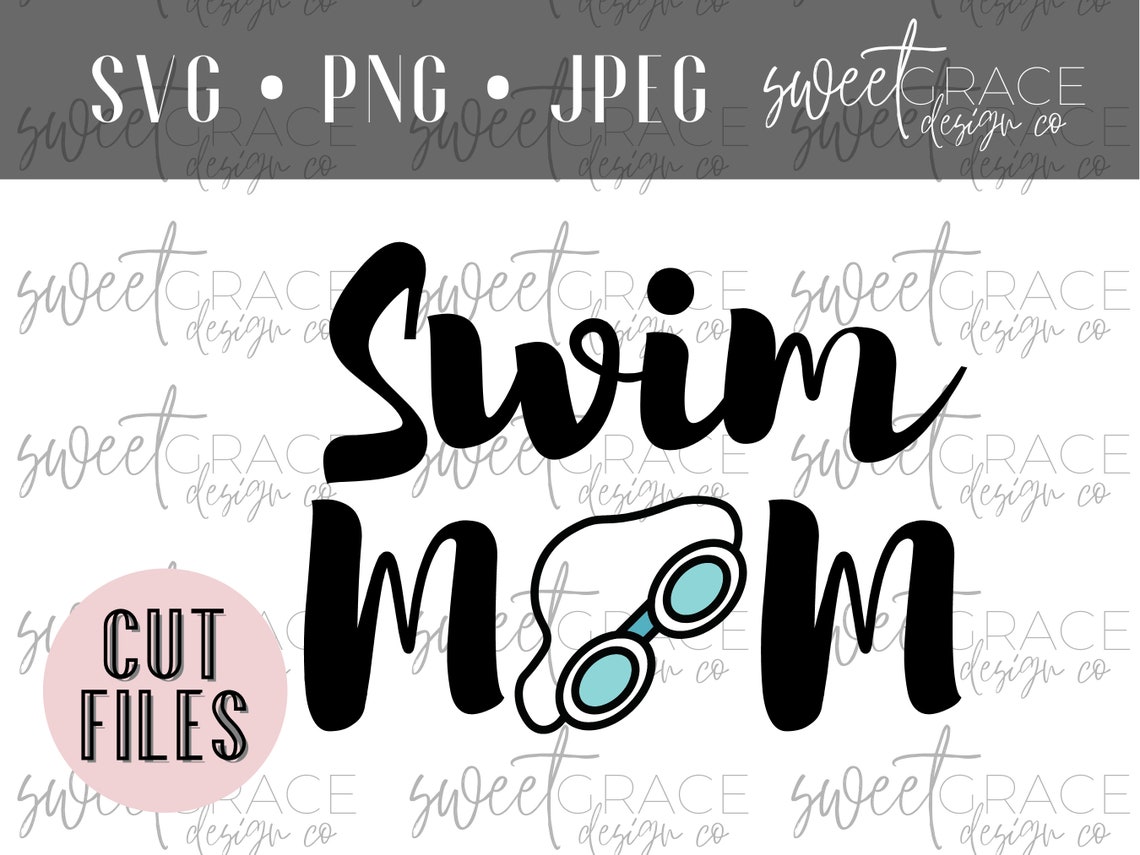 Swim Mom SVG Shirt Design. Mom of Swimmer Svg T-shirt Design | Etsy