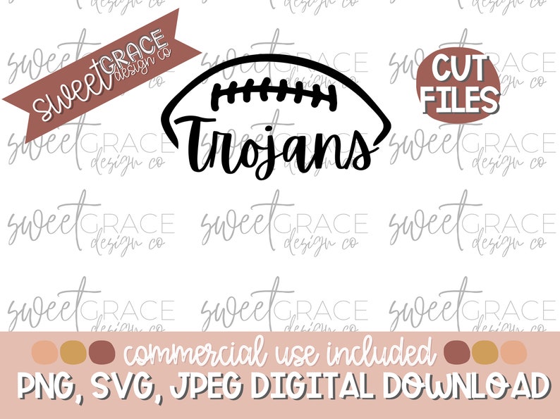 Trojans Svg Football Trojans High School Svg. T-shirt Design - Etsy