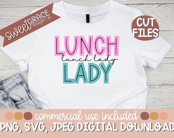 Lunch Lady Shirt Svg - Etsy