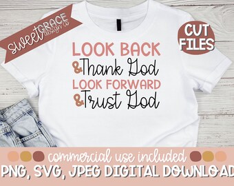 Look Forward Thank God Svg - Etsy