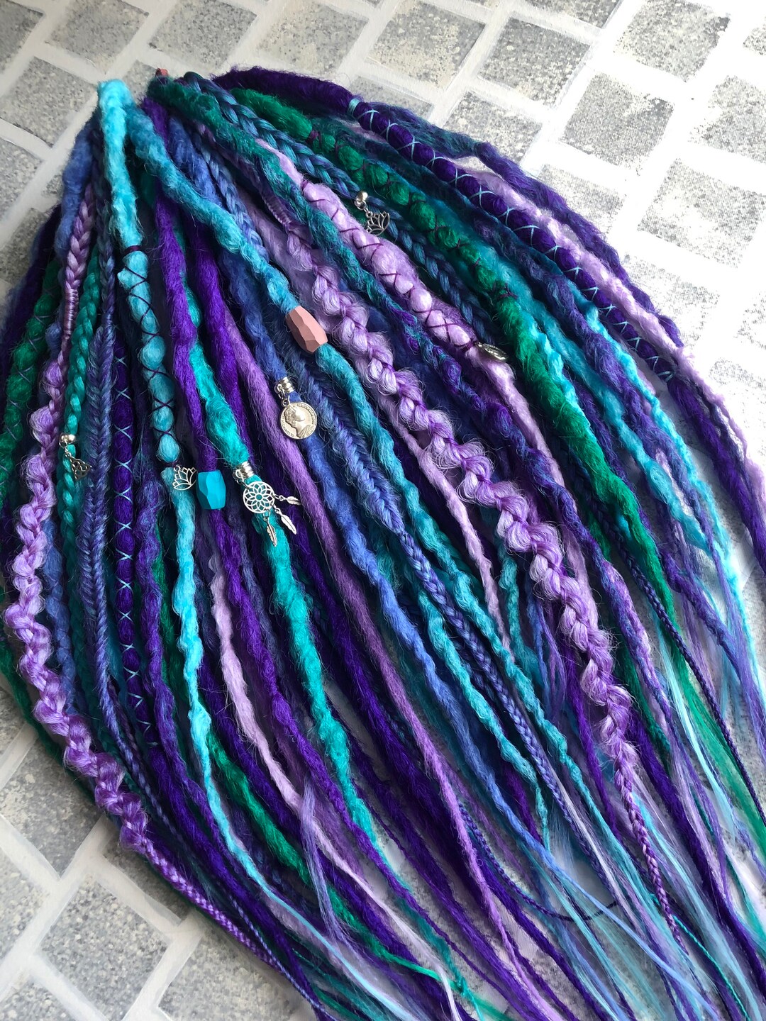 Mix of Dreads and Braids Bumpy Dreads Textured Dreads and - Etsy