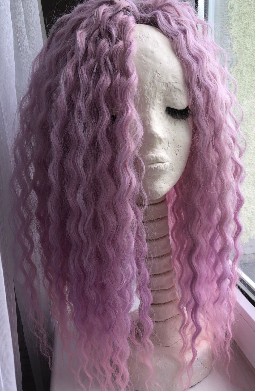 Pink Ombre Dreads, Wave Dreads, Curly Hair, Dreadlocks - Etsy