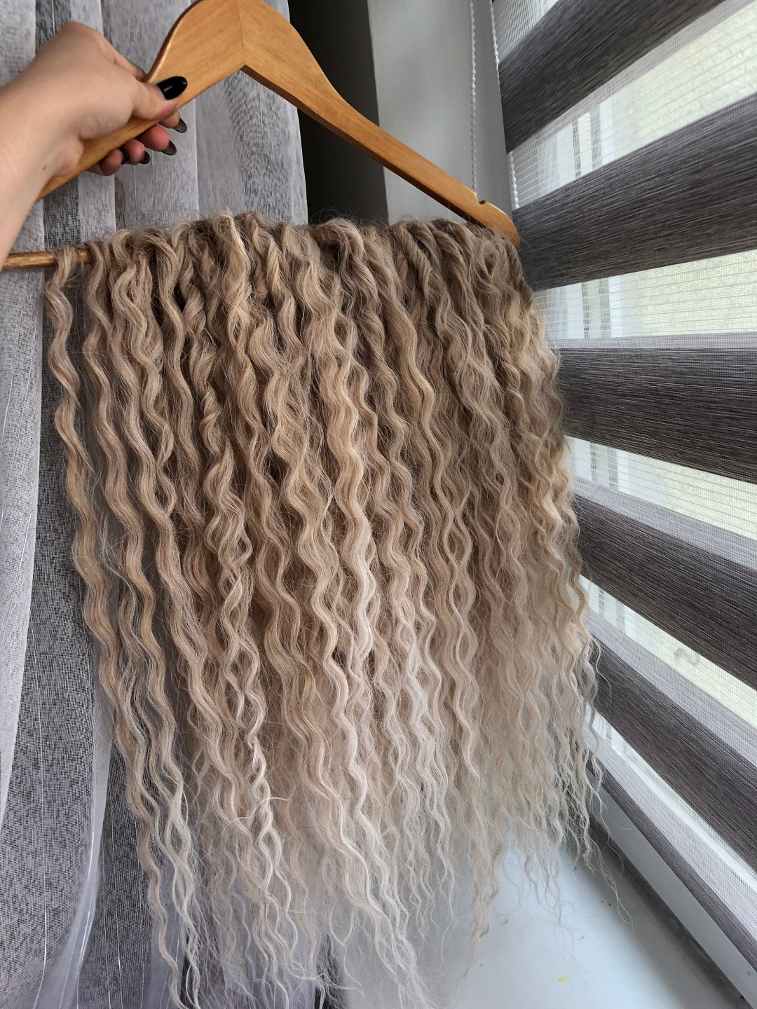 DE Waves Dreads, Curly Blonde Dreads, Ombre Dreads, Double Ended, Blonde Ombre - Etsy