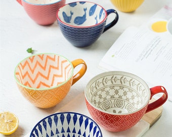 Colorful Coffee Cup | Etsy