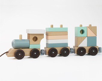 Train Building Blocks - Etsy