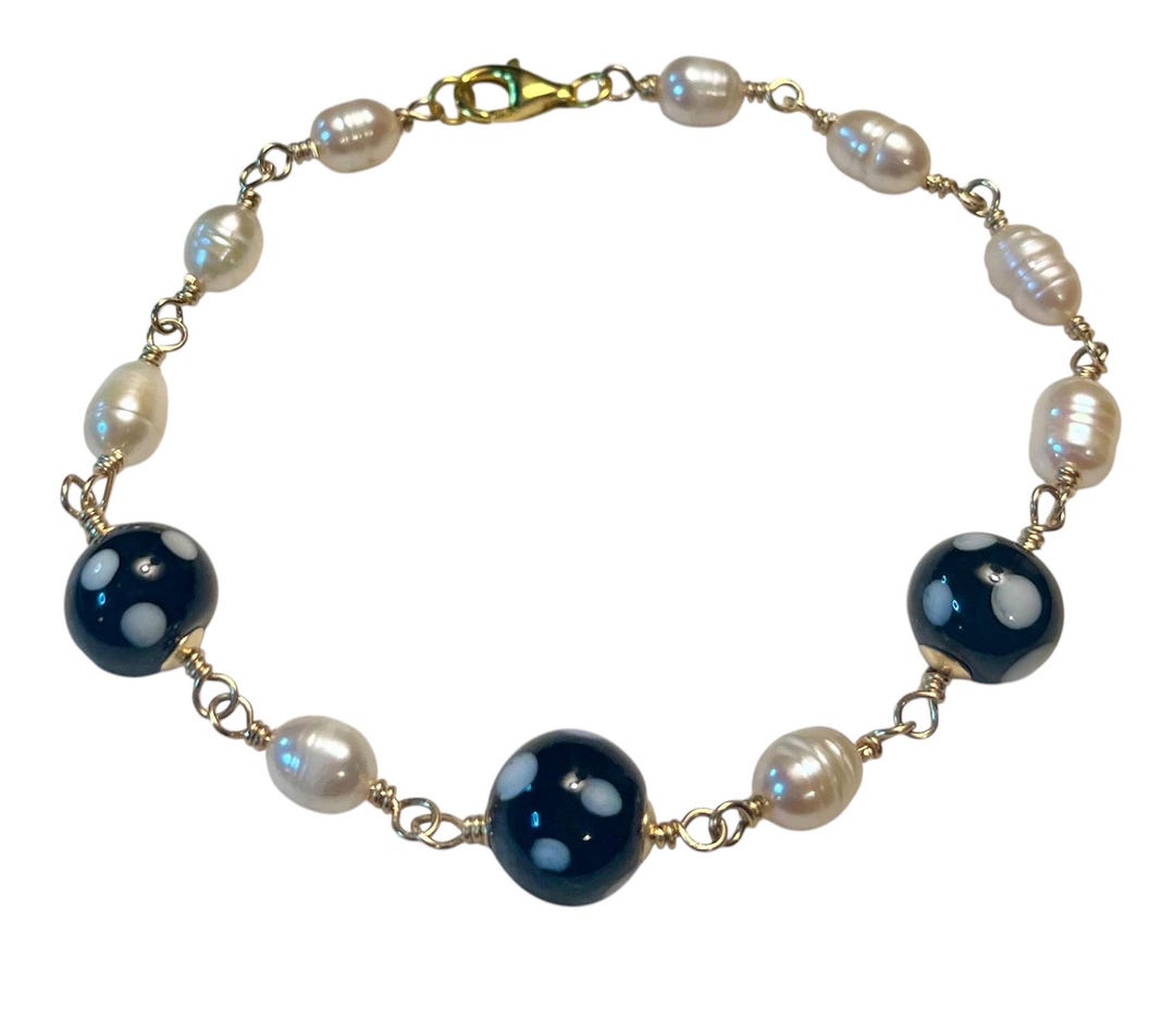 Pearl Conta Di Ojo Bracelet - Etsy