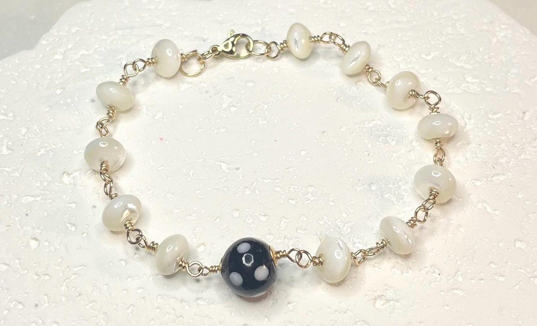Pearl Conta Di Ojo Bracelet - Etsy