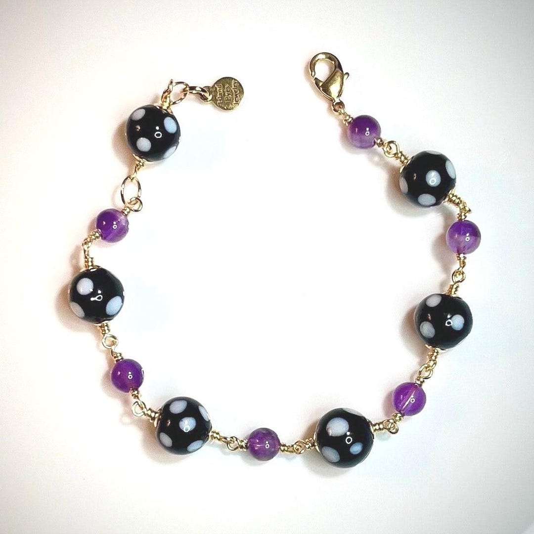 Amethyst Conta Di Ojo Bracelet - Etsy