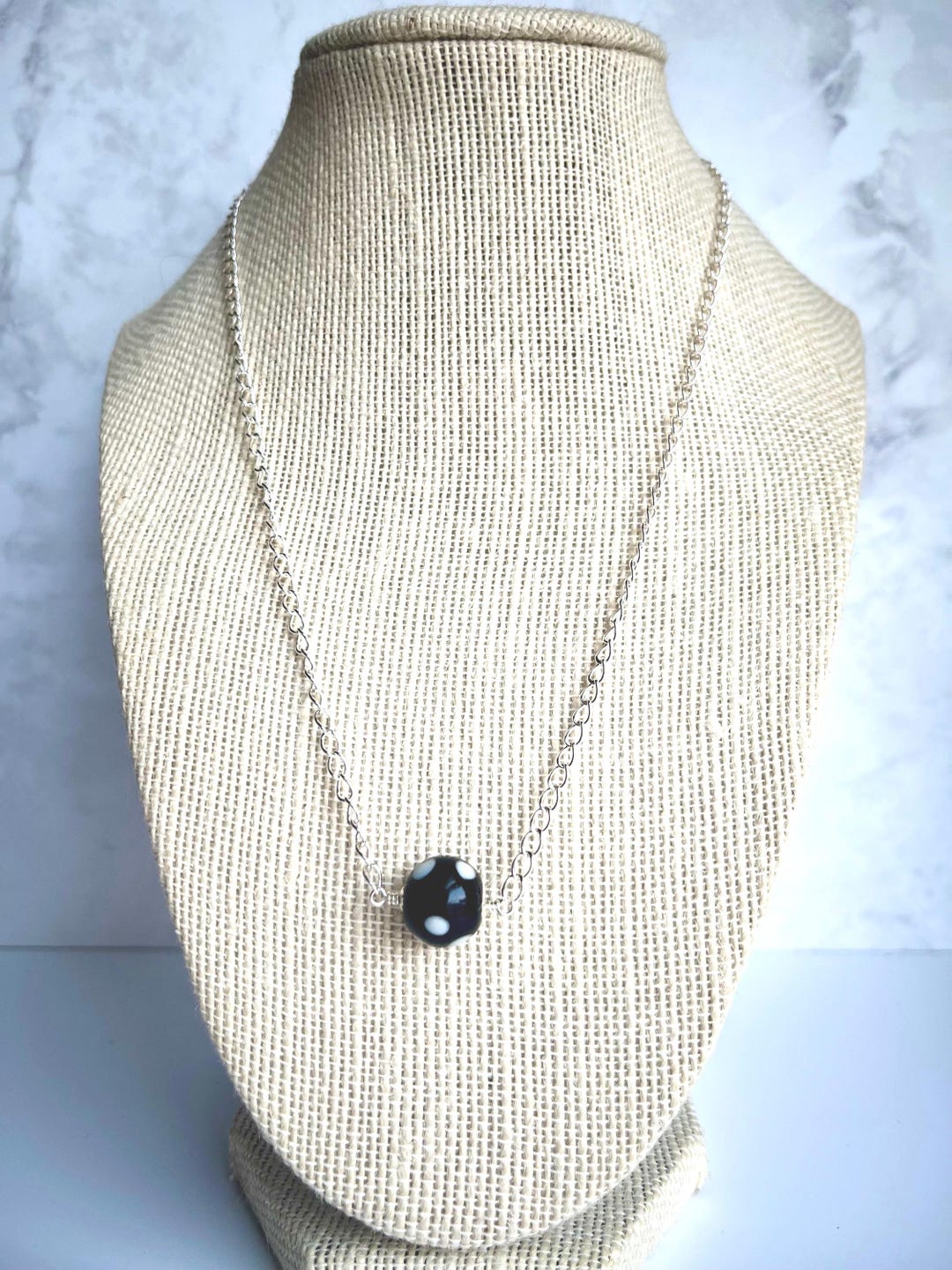 Conta Di Ojo Evil Eye Silver Chain Necklace - Etsy