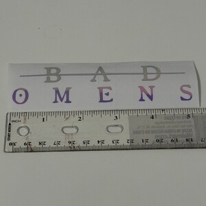 Bad Omens Band Name Logo Vinyl Decal - Etsy