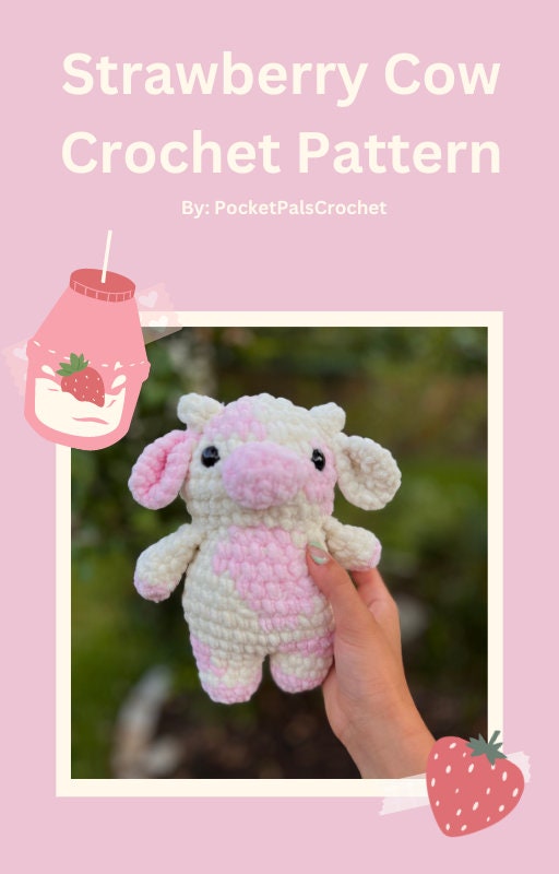 Crochet Pink Cow Pattern - Etsy