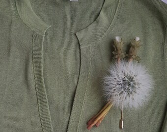 Dandelion Brooch | Etsy