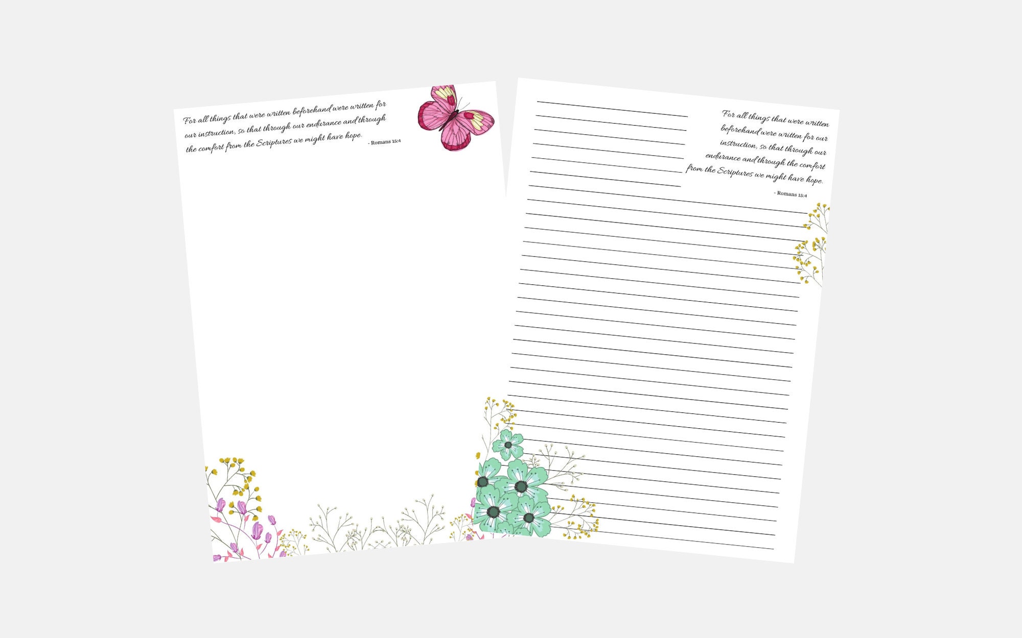 Spring Letter Writing Stationery Set - Etsy