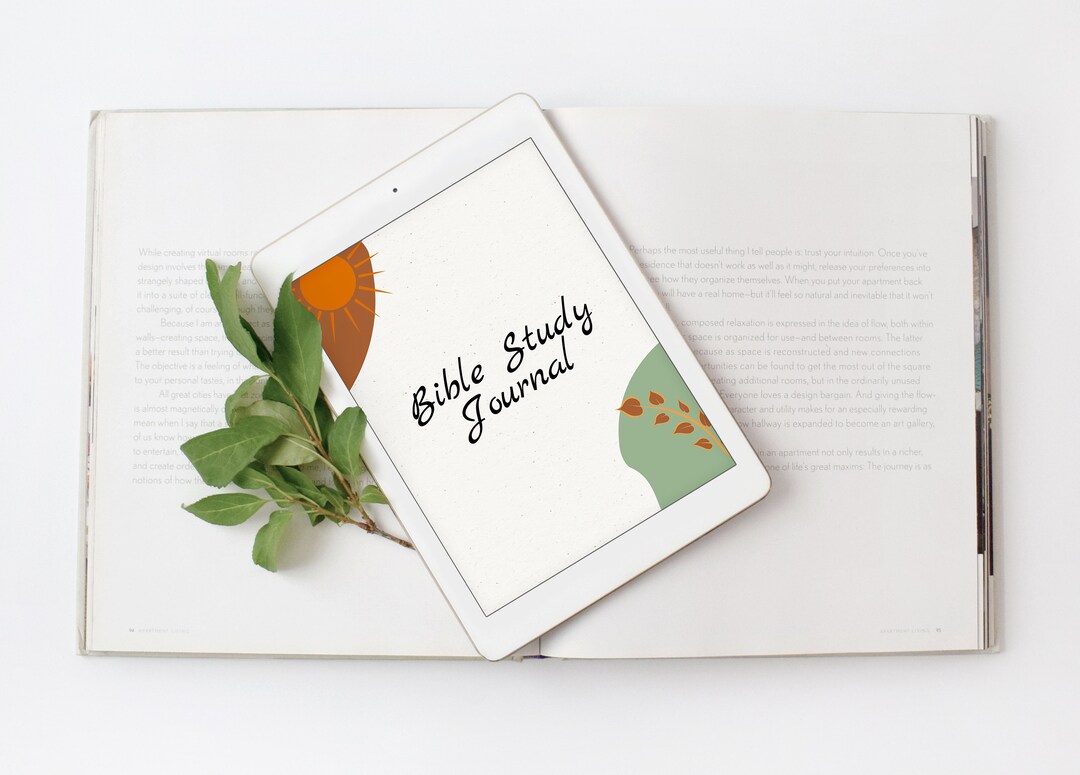 JW Bible Study Journal With Hyperlinks and Digital Stickers - Boho ...