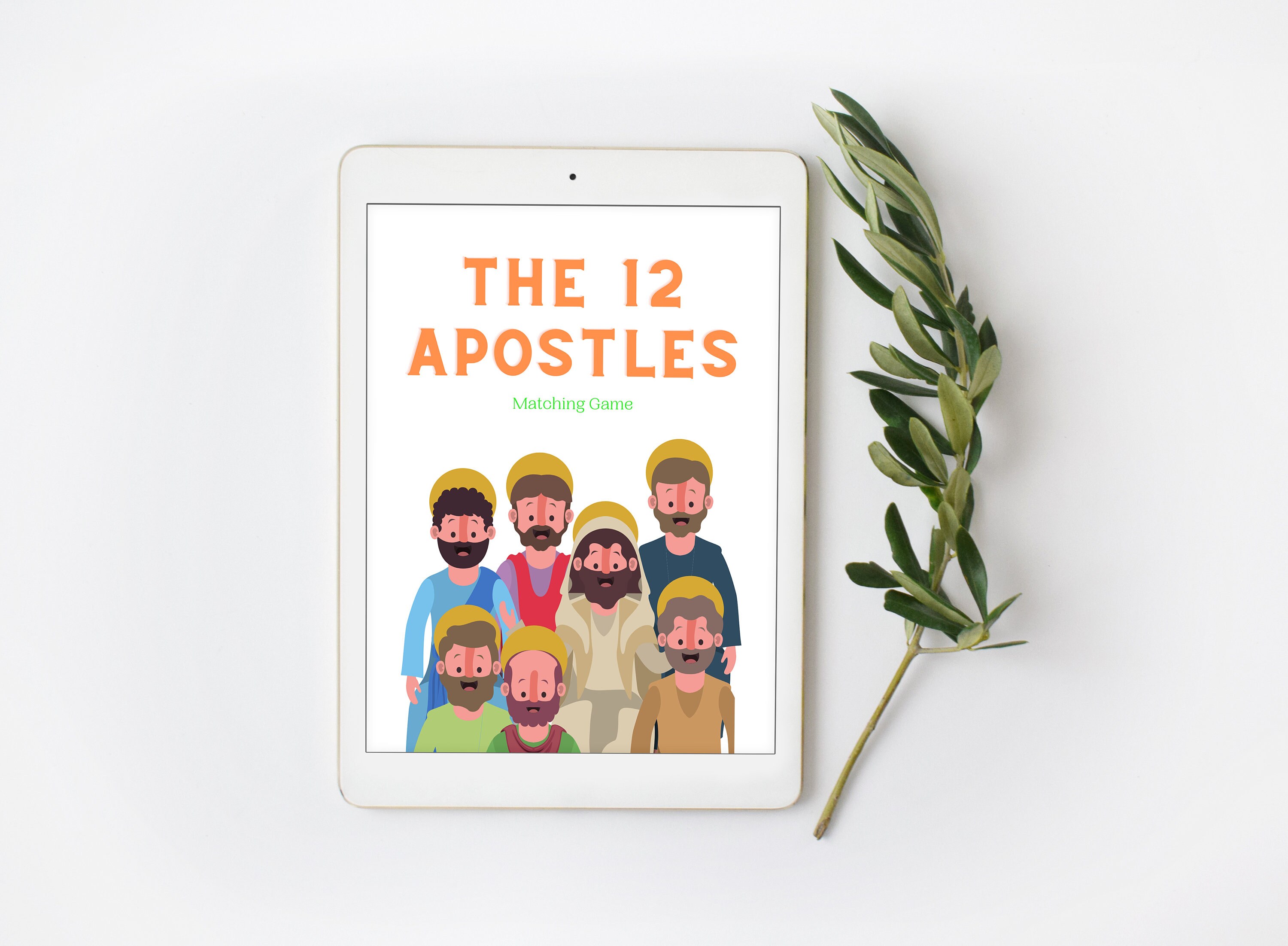 Children's Apostle Matching Game Worksheet - Etsy