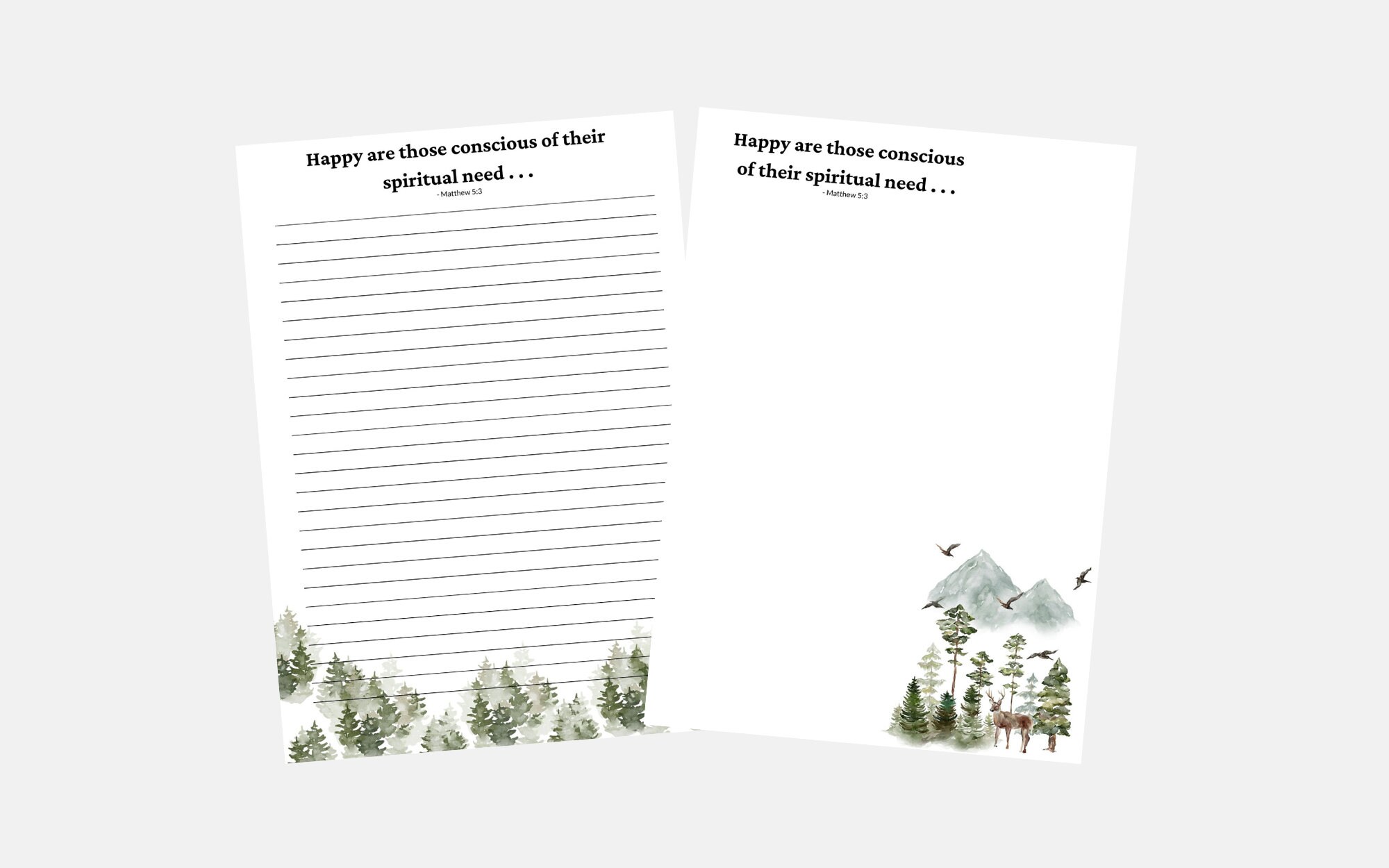 Forest Letter Writing Stationery Set - Etsy