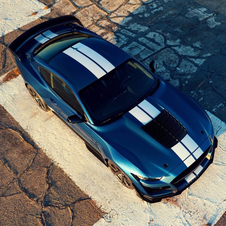 Car Sticker Ford Mustang GT Shelby 500 Car Hood Roof Trunk Vinyl Decals ...