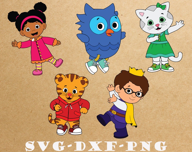 Daniel Tiger Bundle svg Daniel Tiger's Neighborhood svg | Etsy