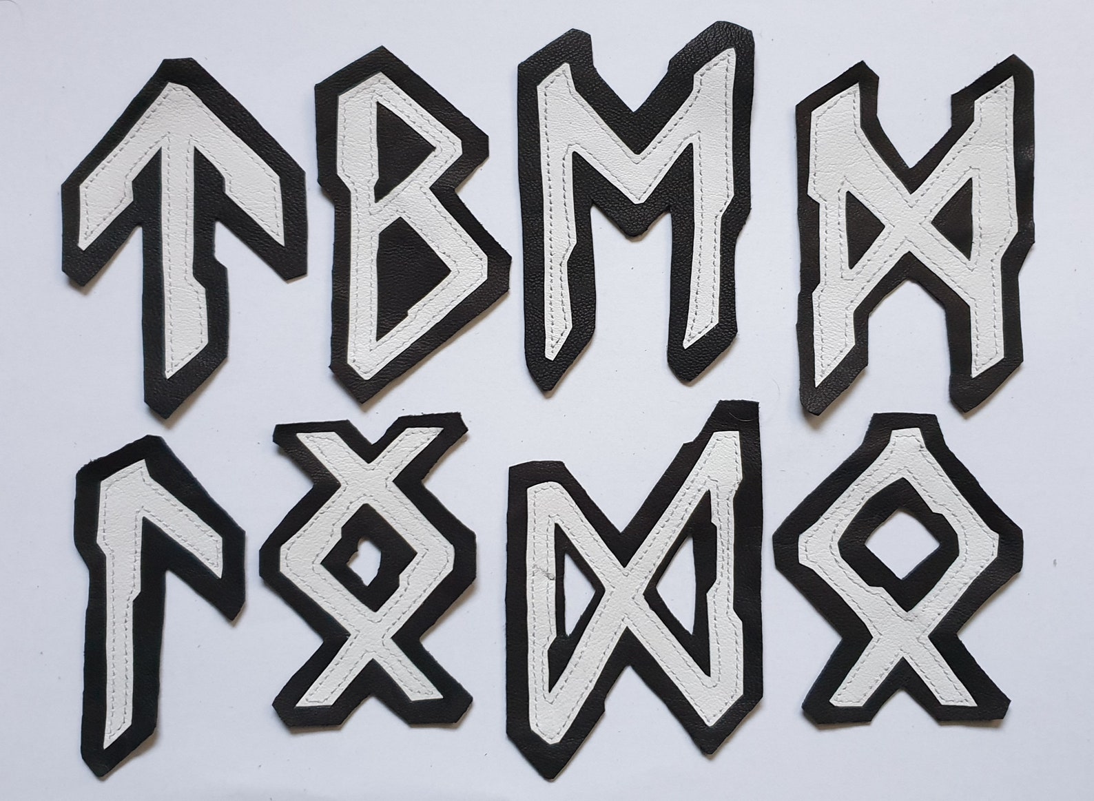 NECROMANCER RUNES Runes Made From Fine Glove Leather - Etsy