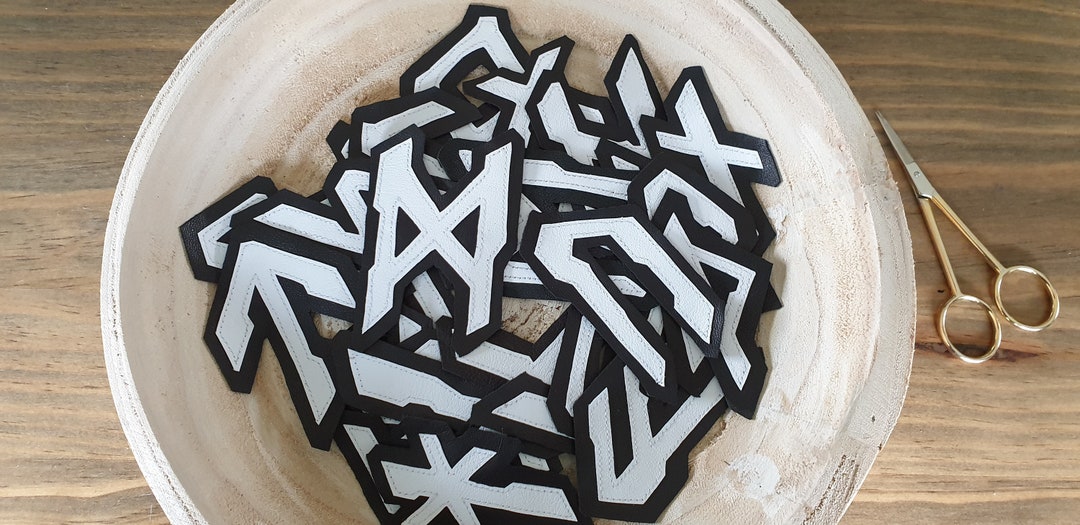 NECROMANCER RUNES Runes Made From Fine Glove Leather - Etsy