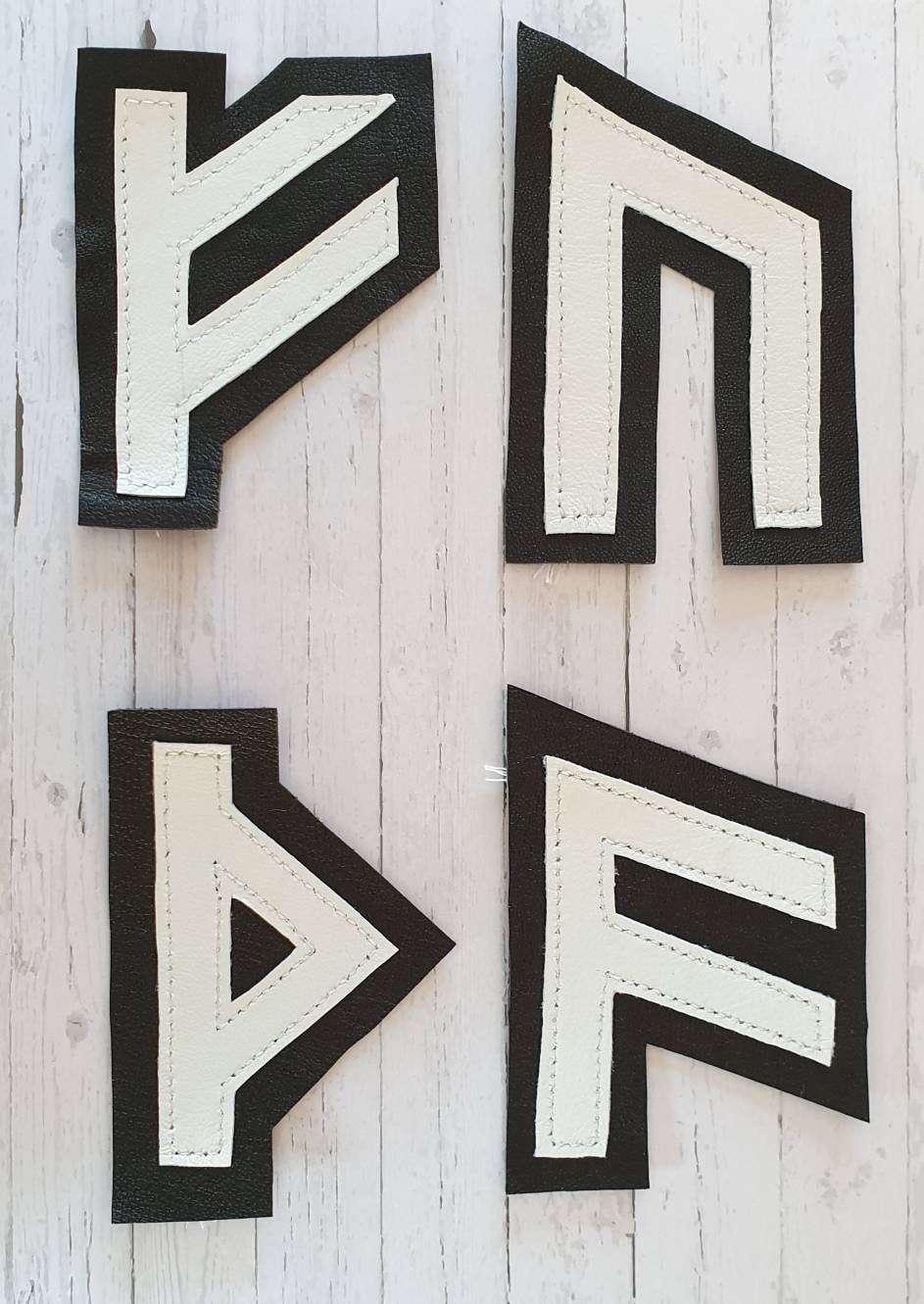 ICONIC RUNES Runes / Patches / Patches Leather Applications - Etsy