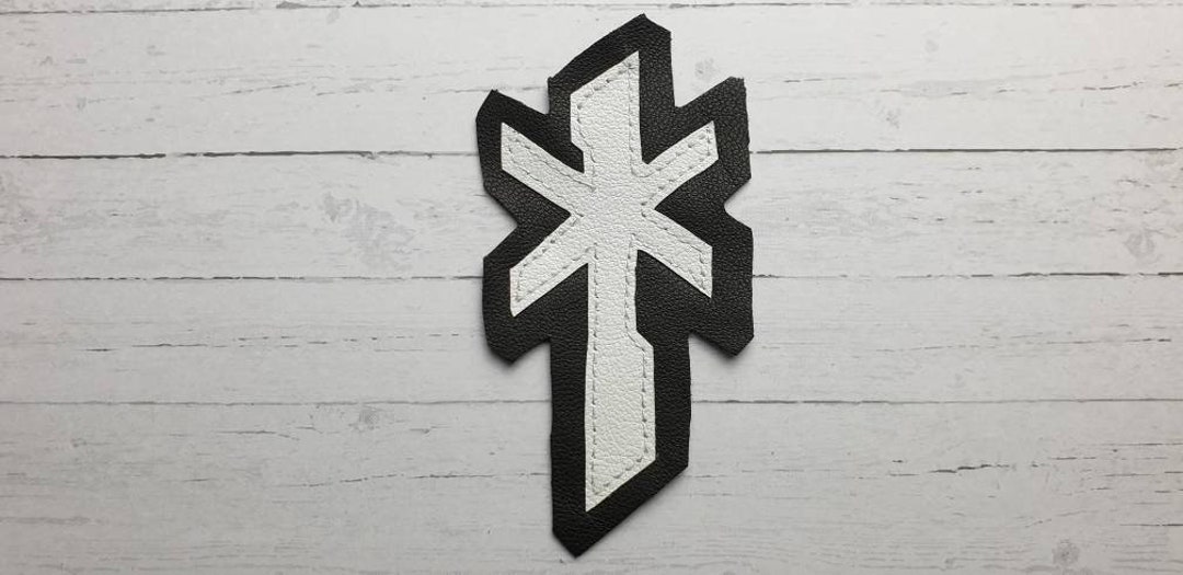 NAUTHIS naudiz: Variant Rune of Fine Glove Leather Patch in Black and ...